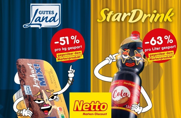 Kampagne: Bühne frei für die Netto Eigenmarken - Große Talente zum kleinen Preis | Presseportal